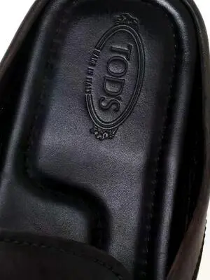 TOD'S Round-toe Leather Mules