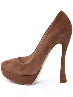 Miu Miu Suede Platform Stiletto Pumps