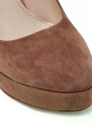 Miu Miu Suede Platform Stiletto Pumps