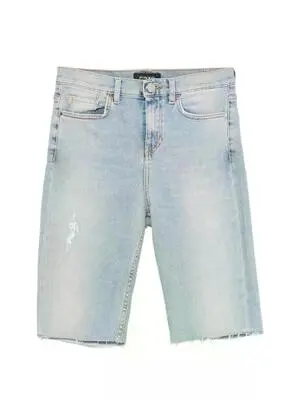 Pinko Distressed Raw-cut Hem Shorts