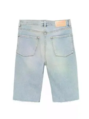 Pinko Distressed Raw-cut Hem Shorts
