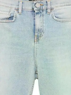 Pinko Distressed Raw-cut Hem Shorts