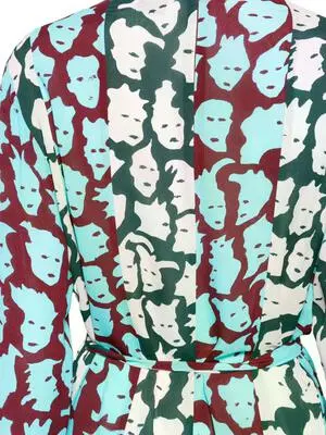 Missoni Faces-print Belted Dress