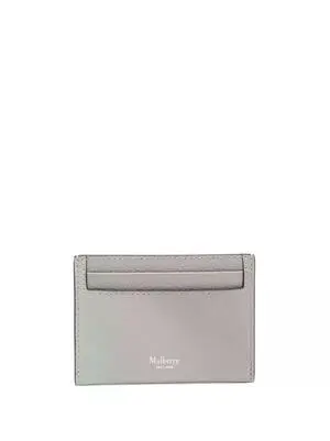 Mulberry Continental Embossed-logo Leather Carholder Grey