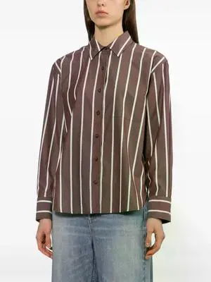 Rag & Bone Striped Connie Shirt - Brown