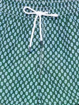 Fedeli Drawstring Swim Shorts - Green