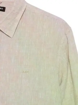 Michael Kors Logo-embroidered Shirt - Neutrals