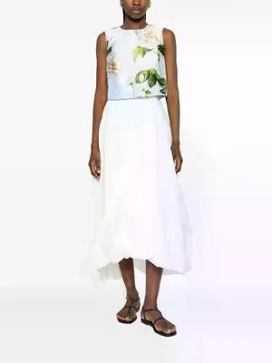 LUNATICA MILANO Floral-print Cropped Blouse