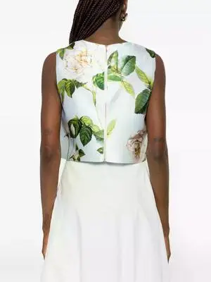LUNATICA MILANO Floral-print Cropped Blouse
