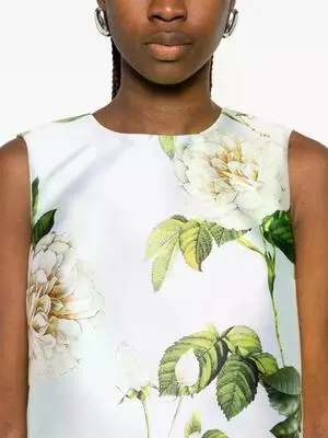 LUNATICA MILANO Floral-print Cropped Blouse