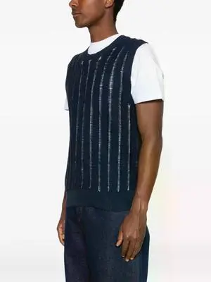 AMARANTO Open-knit Vest