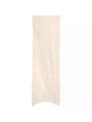 TOTEME Crinkled Midi Skirt Neutrals