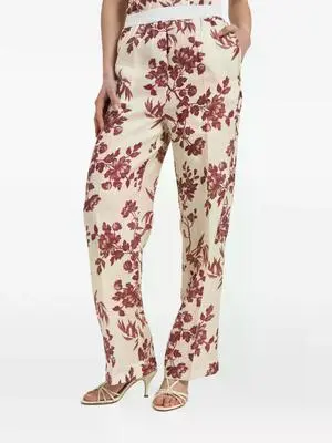 Semicouture Floral Pants For Women