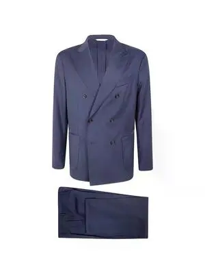 Boglioli Double-breasted Suit - Blue