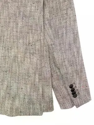 Tagliatore Textured Two-button Blazer - Brown