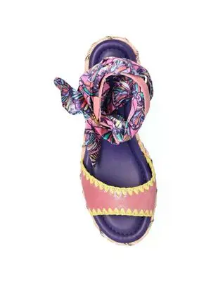 Kurt Geiger Chelsea Scarf Wedge Sandals