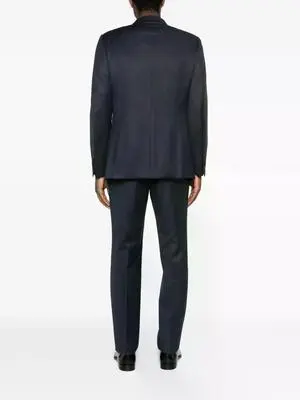 Zegna Single-breasted Wool Suit - Blue