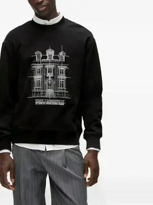 Karl Lagerfeld Rue St-guillaume Printed Sweatshirt