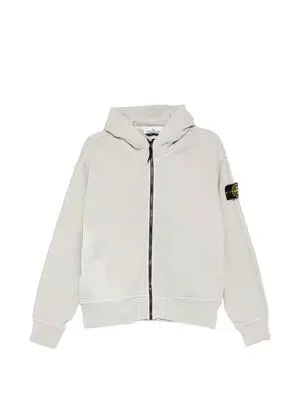Stone Island Compass-patch Zip-up Hoodie
