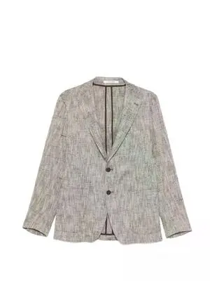Tagliatore Textured Two-button Blazer - Brown