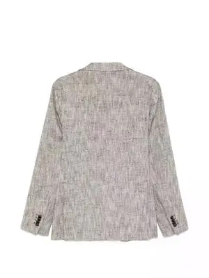 Tagliatore Textured Two-button Blazer - Brown