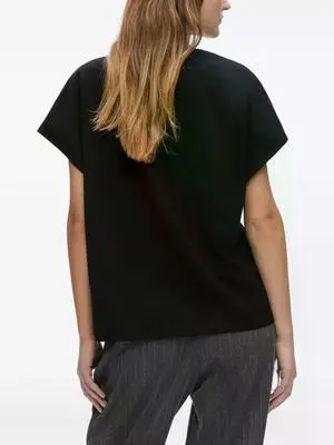 Karl Lagerfeld Logo-embroidered T-shirt