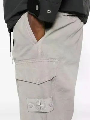 Stone Island Compass-patch Cargo Pants - Grey