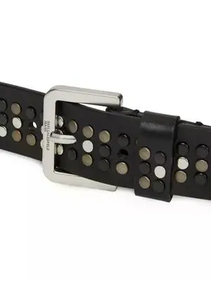 Karl Lagerfeld Stud-embellished Leather Belt