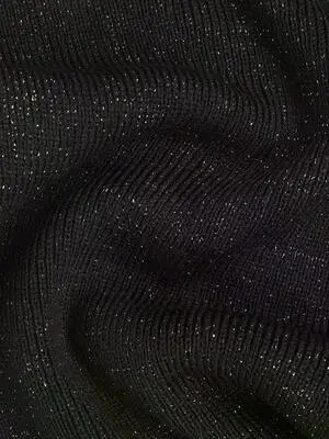 Karl Lagerfeld Ikon Rhinestone-logo Scarf - Black