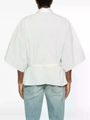 Kenzo Contrast-collar Wrap Shirt