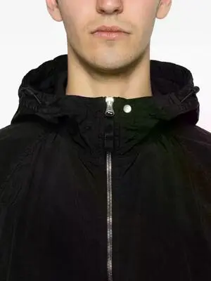 Stone Island Compass-patch Hooded Jacket - Black
