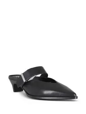 Ash Tessa Buckle-strap Pointed-toe Mules