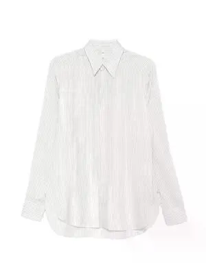 PETAR PETROV Striped Curved-hem Shirt
