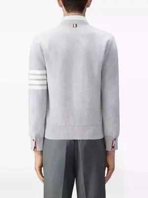 Thom Browne 4-bar Milano Stitch Cardigan - Grey