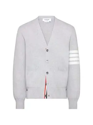 Thom Browne 4-bar Milano Stitch Cardigan - Grey