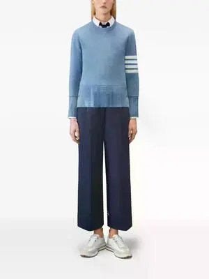 Thom Browne 4-bar Milano Sweater - Blue