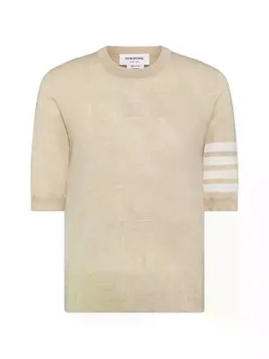 Thom Browne 4-bar T-shirt - Neutrals