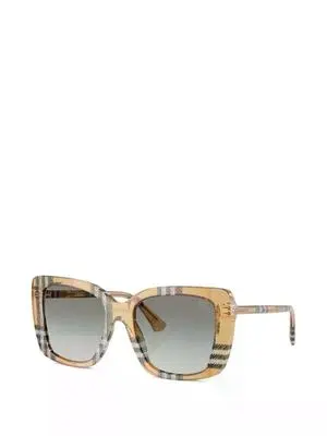 Burberry Check Square-frame Sunglasses