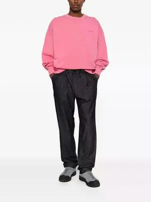 WHITE SAND Buckle-fastening Trousers
