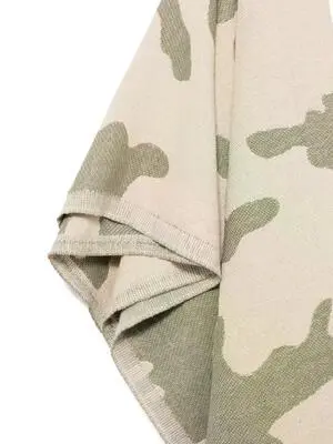 MC2 SAINT BARTH Camouflage-pattern Fringed Beach Towel