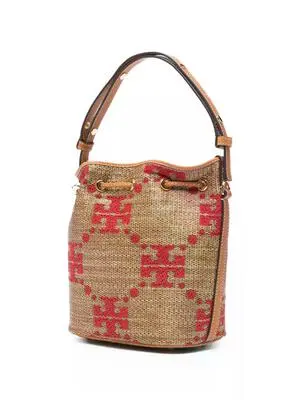 Tory Burch Monogram Pattern Bucket Bag