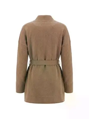 Max Mara Belted V-neck Cardigan
