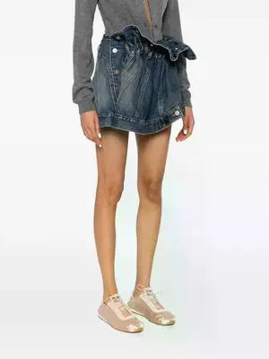 AUGUST BARRON Asymmetric Fold-over Skirt