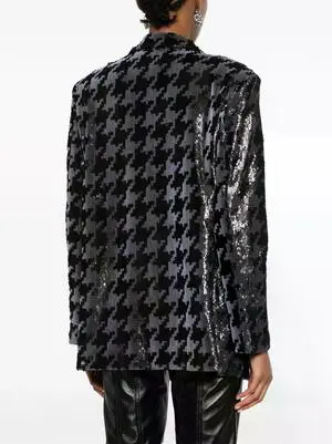 Iceberg Dogtooth-print Sequinned Blazer