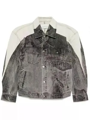 FENG CHEN WANG Denim Jacket - Grey