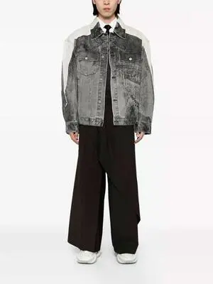 FENG CHEN WANG Denim Jacket - Grey