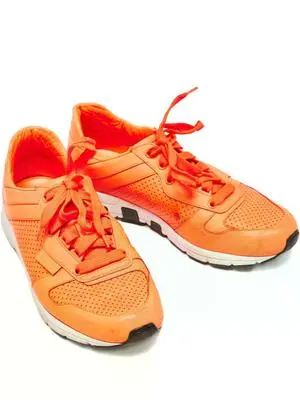 Gucci Leather Lace-up Sneakers - Orange