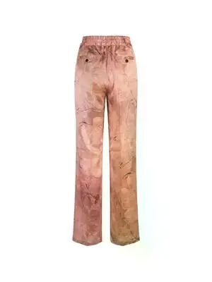 Kiton Floral Print Drawstring Trousers