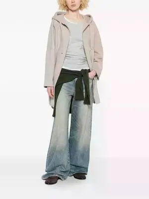 Max Mara Hooded Zip-up Coat
