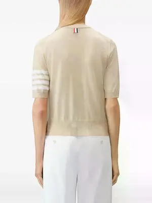 Thom Browne 4-bar T-shirt - Neutrals